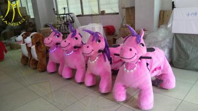 China Hansel park games coin operated mountable animal electric for children for sale