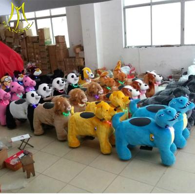 China Hansel latest zippy battery animal scooters ride on motorized plush riding animals in mall for sale