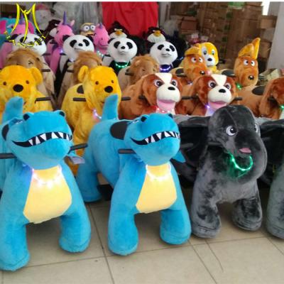 China Hansel  coin operated electric animal walking rides plush animal toys electric toy car for sale