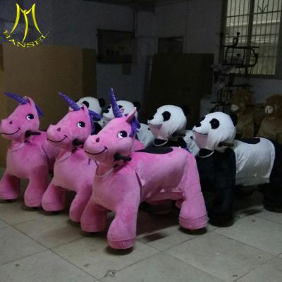 China Hansel plush animal mountables riding dinosaur toys for shopping mall for sale
