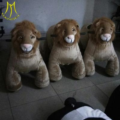 China Hansel horse riding animals battery powered animals riding toys plush motorized animals for sale