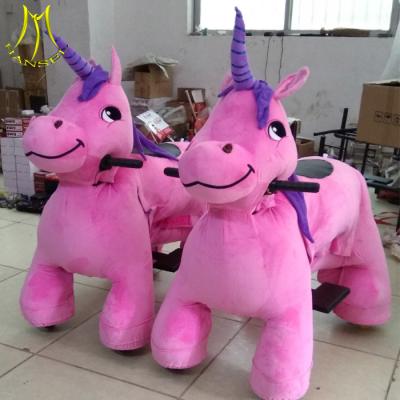 China Hansel 2018 children baby battery operated/electric ride on toys walking horse toy for playground for sale