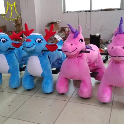 China Hansel  kids amusement park rides electric riding horse machine used kiddie rides for sale for sale