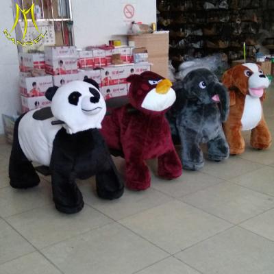 China Hansel coin operated plush electric horse toy  stuffed animal ride electric car toy for mall for sale