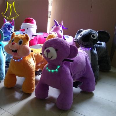 China Hansel  plush toy electronic children electric car rent battery powered animals for shopping centers for sale