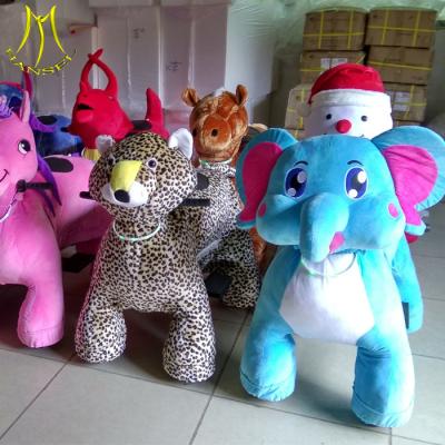 China Hansel Non coin operated electric mountable plush motorized animal for shopping mall for sale