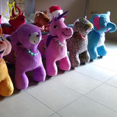 China Hansel  hot selling kids walking battery operated ride on unicorn for mall for sale