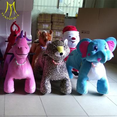 China Hansel kids outdoor games plush rocking horse on wheels for sale funny racing go karting games for sale