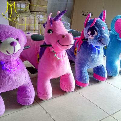 China Hansel   fast profits coins zippy electric rides kids battery peluches motorizados animales for sale