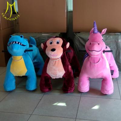 China Hansel battery operated plush animals adult can ride joy electric scooter battery ride for sale