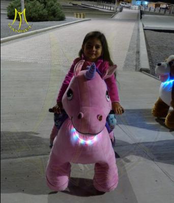 China Hansel plush electric kids entertainment equipment animal ride for kids for sale