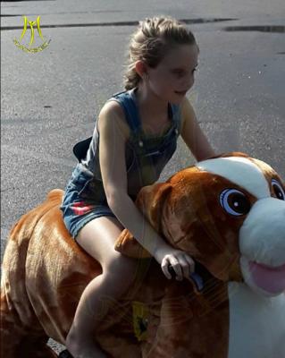 China Hansel wholesale children park car electric stuffed mountable animal ride for sale