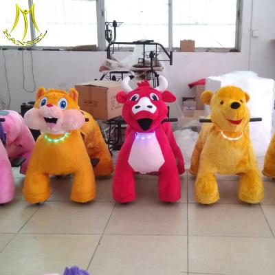 China Hansel commercial stuffed animal mall ride electric ride on bull for shopping mall for sale
