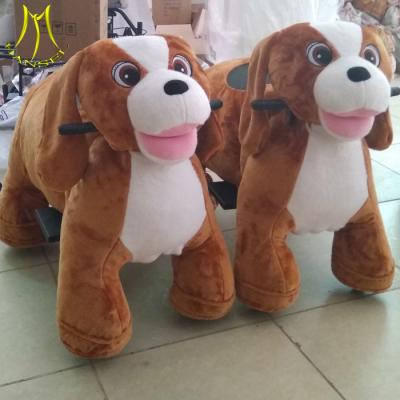 China Hansel family entertainment walking plush stuffed toy animal dog car in guangzhou for sale