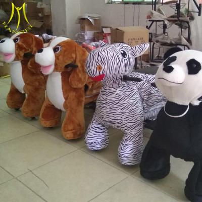 China Hansel commercial adult ride moving  zebra animal scooters in mall for sale