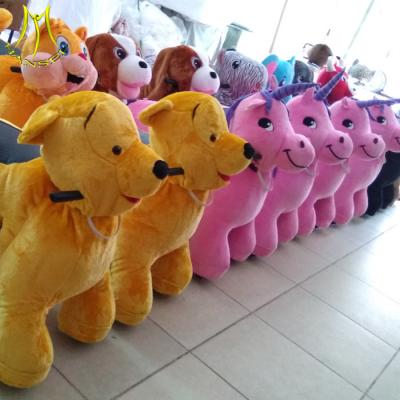 China Hansel indoor kids ride used stuffed animals battery powered animal toys for sale