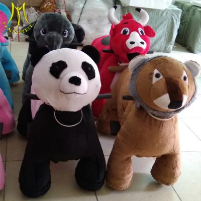 China Hansel adult can ride battery powered animal toys electric animal scooter panda for shopping centers for sale