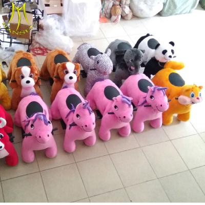 China Hansel theme park equipment for sale ride on motorized plush riding animals walking unicorn toy for sale