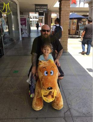 China Hansel battery animales mountables ride on plush stuffed motorcycle loin  toy for sales for sale