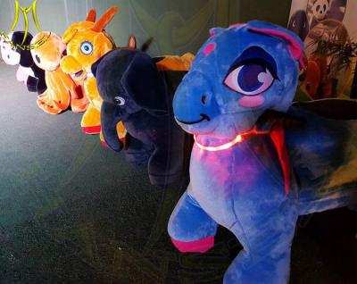 China Hansel electric stuffed walking battery operated zoo animal ride for sale for sale