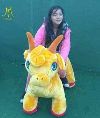China Hansel Zoo animals toys battery powered walking electric animal ride for sale