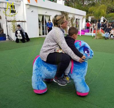China Hansel china outdoor playground kids ride on stuffed motorized animals for sale