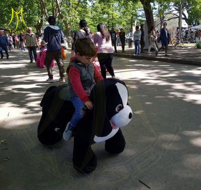 China Hansel shopping mall kids ride on electric mountable animal plush ride for sale