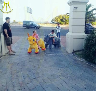 China Hansel hot outdoor playground stuffed electronic riding horse toys for kids for sale