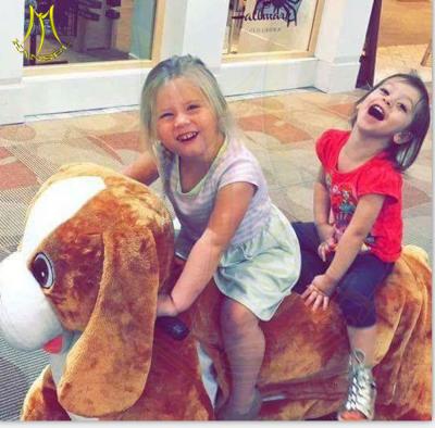 China Hansel  indoor dog ride on walking toy animals for shopping mall for sale