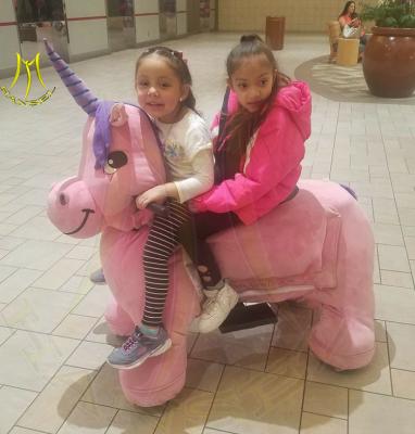 China Hansel plush walking horse toy unicorn motorized animal car plush toy for sale