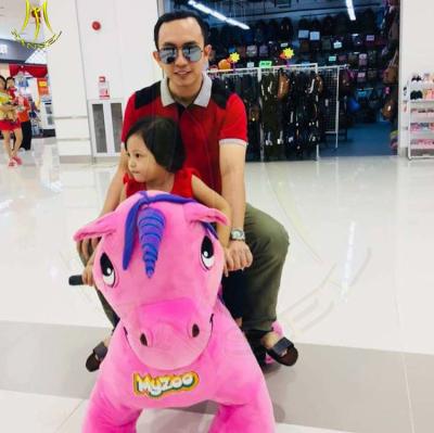 China Hansel plush animal walking dog ride children amusement ride for birthday for sale