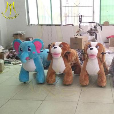 China Hansel hot sale stuffed kids walking battery operated ride on animals for sale