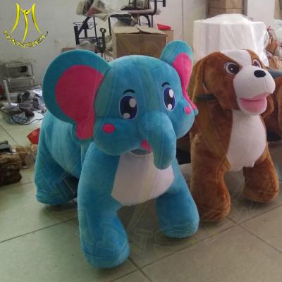 China Hansel hot battery operated ride animals stuffe electric plush animal ride for sale