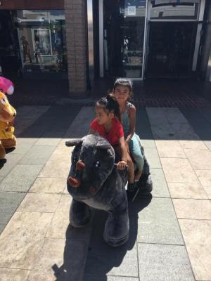 China Hansel commercial plush coin operated animal mountable rides for shopping mall for sale