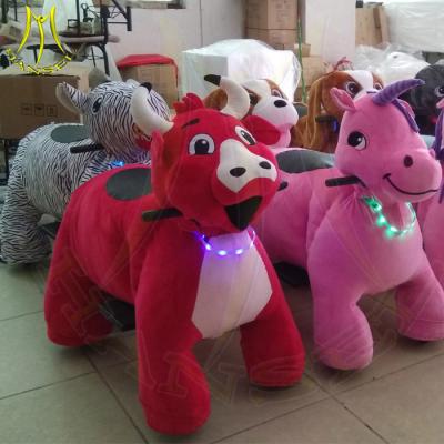China Hansel amusement park plush animal electric kiddie ride on animal toys for sale