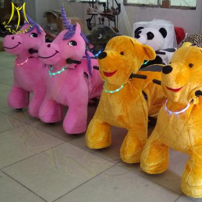 China Hansel amusement park plush electric kids electric ride on animals for sale