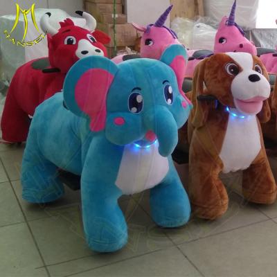 China Hansel hot selling kids walking battery operated stuffed ride on animals for sale