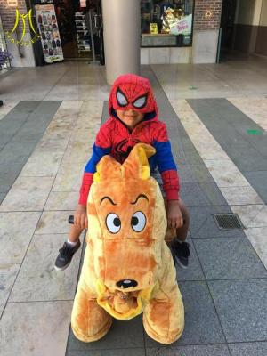 China Hansel Christmas motorized plush riding animals walking animal elephant ride on toy for sale
