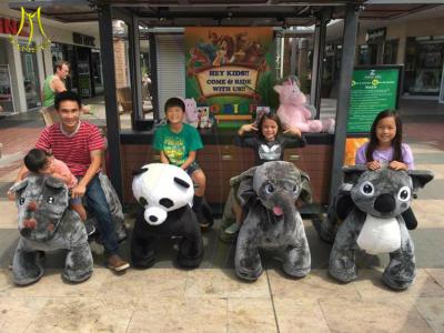 China Hansel  2017 child animal large horse toy ride on furry animal for outdoor park for sale