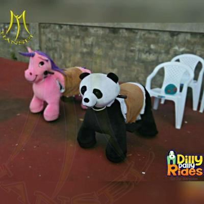 China Hansel  funny coin operated kids motorized animal bike shopping mall animal scooter ride for sale