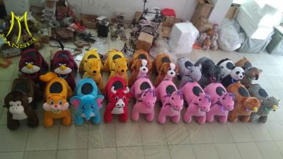 China Hansel walking zoo ride coin operated game stuffed animals plush ride on toy for sale