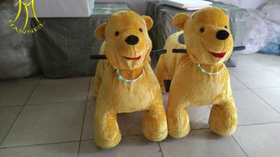 China Hansel plush rideable animal toy coin operated kids horse riding toys for sale