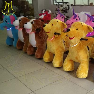 China Hansel children funfair electronic plush battery operated zoo animal rides for sale