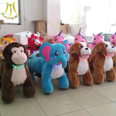 China Hansel amusement children ride on plush battery operated animal rides for sale