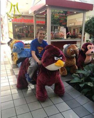 China Hansel battery powered walking plush motorized riding animals for sales for sale