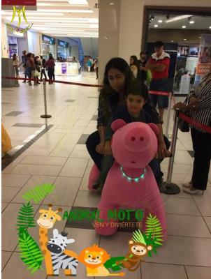China Hansel hot-selling coin operated animal walking toys walking ride on mall for sale