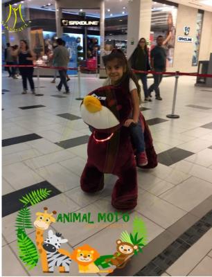 China Hansel  amusement game bull riding toys for kids safari animal motorcycle ride for sale