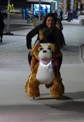 China Hansel Walking ride on animal mechanical plush electrical animal toys cars for sale