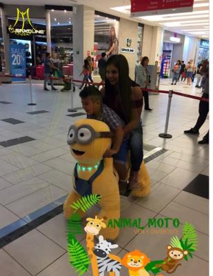 China Hansel coin operated plush animal shopping mall kids rides for sale