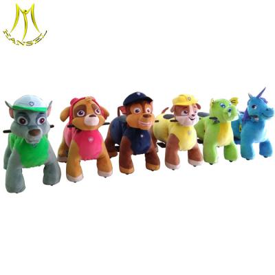China Hansel hot selling battery operated plush electric kid riding animals for sale
